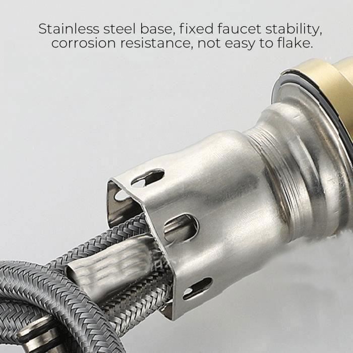 Robinet Douchette Extractible - YYV - AVANC - Rotatif 360° - 2 jets ...