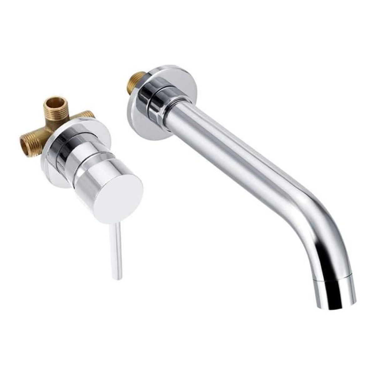 Robinet mural Modern Mixer Wall Mounted Basin Faucet High Quality Brass ...