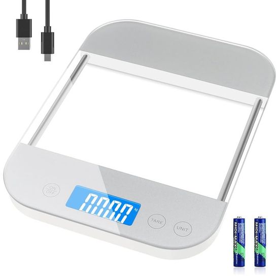 Diyife 15kg Balance Alimentaire, Batterie Type-C Rechargeable, Balance ...