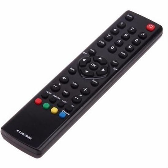 Télécommande Noire Portable Durable Remplacement pour Téléviseur TCL RC3000E02 - Cdiscount TV ...