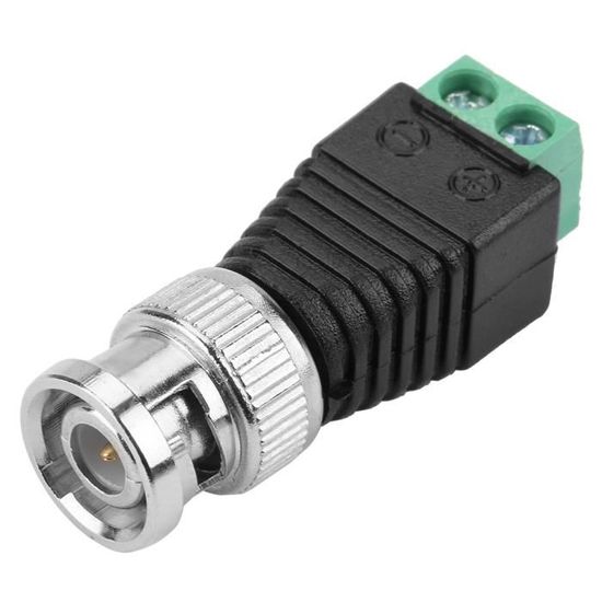 Adaptateur Bnc Mle Naroote 10 Pack Vert Coaxial Bnc Mle Cable Connecteur Terminal Adaptateur ...