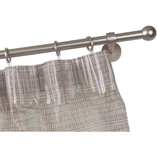 InCasa Tringle a Rideaux O 20 mm, L. 320 cm. en Acier satine Complet - Cdiscount Maison