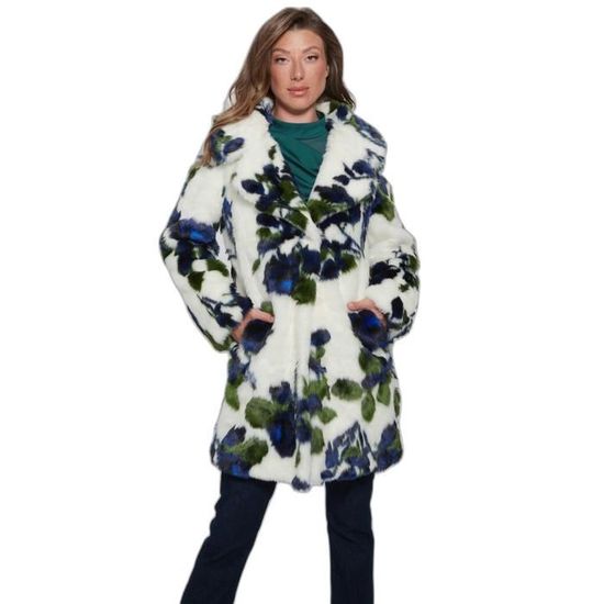 Manteau femme Guess Magda - fantasy flower blue - XS Fantasy flower ...