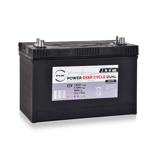 NX - Batterie traction NX Power Deep Cycle DUAL 12V 110Ah-NX ...