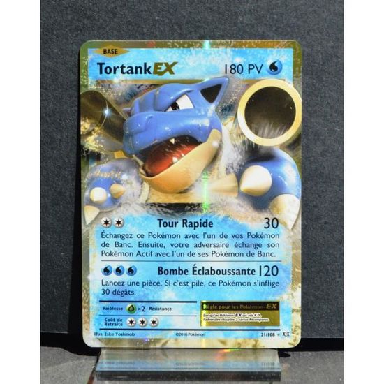 Carte Pokémon 21-108 Tortank EX 180 PV XY - Évolutions NEUF FR ...