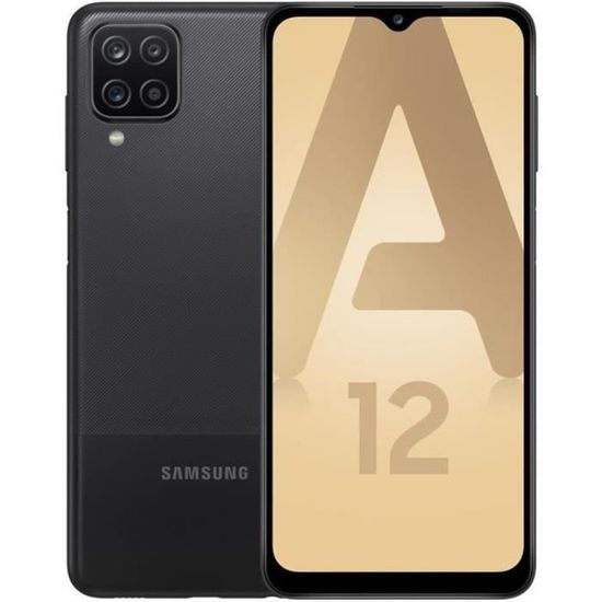 SAMSUNG Galaxy A12 2021 Noir 32G - Cdiscount Téléphonie