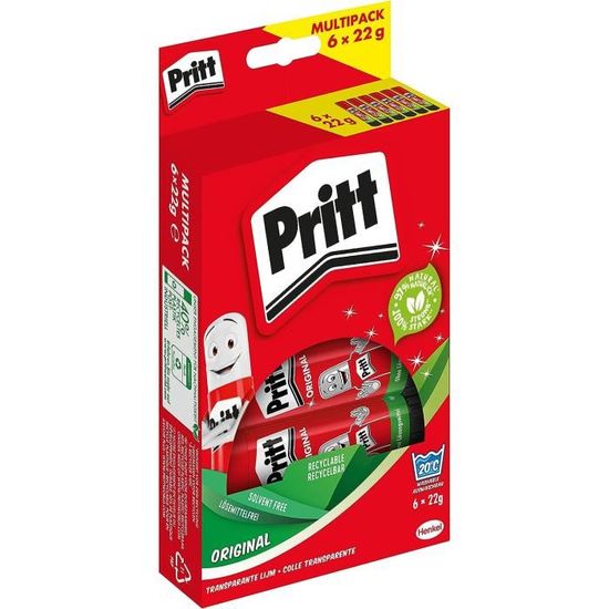 Bâton de colle Pritt, colle sûre et adaptée aux enfants pour l'art et ...