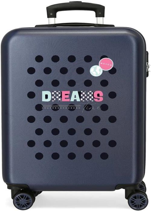 Dreams Time Valise de Cabine Bleue 38 x 55 x 20 cm Rigide ABS Fermeture ...