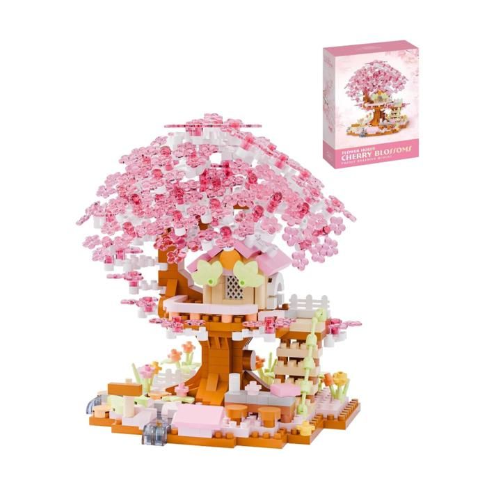 Mini Sakura Arbre Maison Construire Bloc, Arbre Sakura Kit de ...