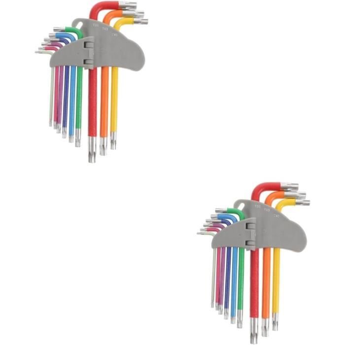 2 Jeux De Clés Jeu De Clés À Rallonge Tournevis Assortis Clé Allen ...