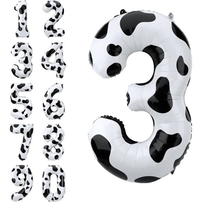 Ballon Imprimé Vache, Ballons Chiffre Vache Ballons Chiffre Thème ...