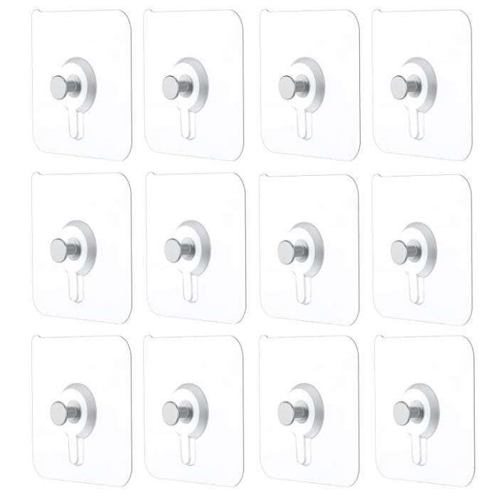 12 Pièce Adhesif Accroche Tableau Sans Percer,Attache Cadre Adhésif ...