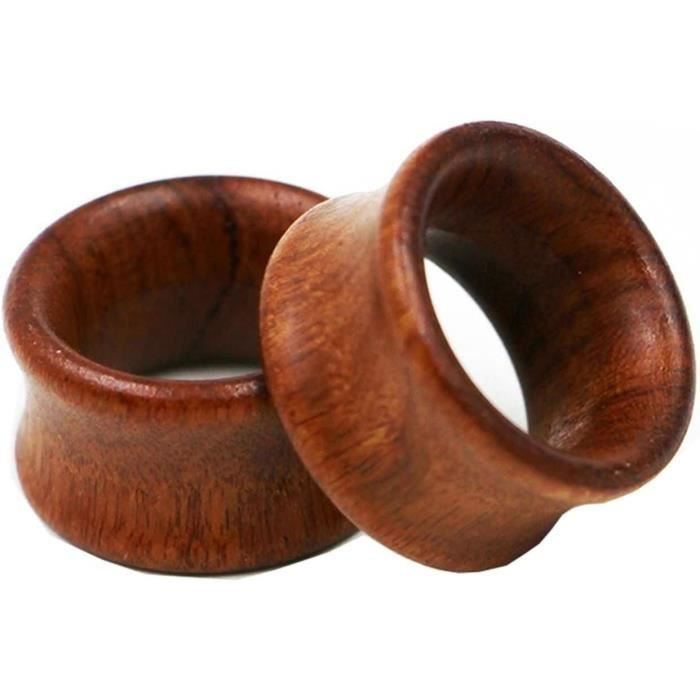 Ecarteur Oreilles 8Mm, Ecarteur Tunnel Oreilles Bois 2 Pièces Marron ...