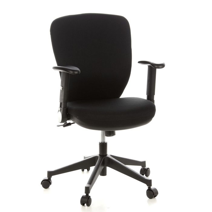 Siège de bureau de qualité professionnelle - hjh OFFICE - TRAFFIC 20 - Noir - Tissu - Cdiscount ...