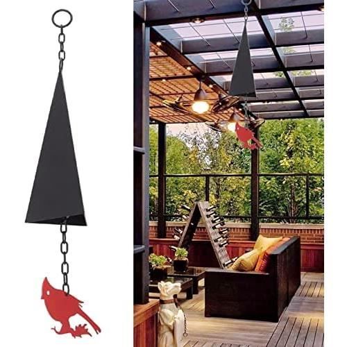 Carillon Éolien Triangle en Fer avec Oiseau Rouge - North Country ...