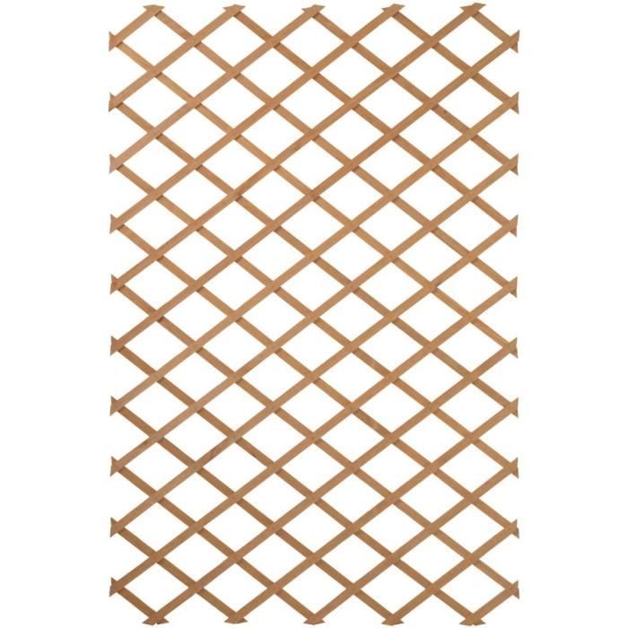 Treillis de jardin Treillis extensible décoratif plantes 100 x 300 cm ...