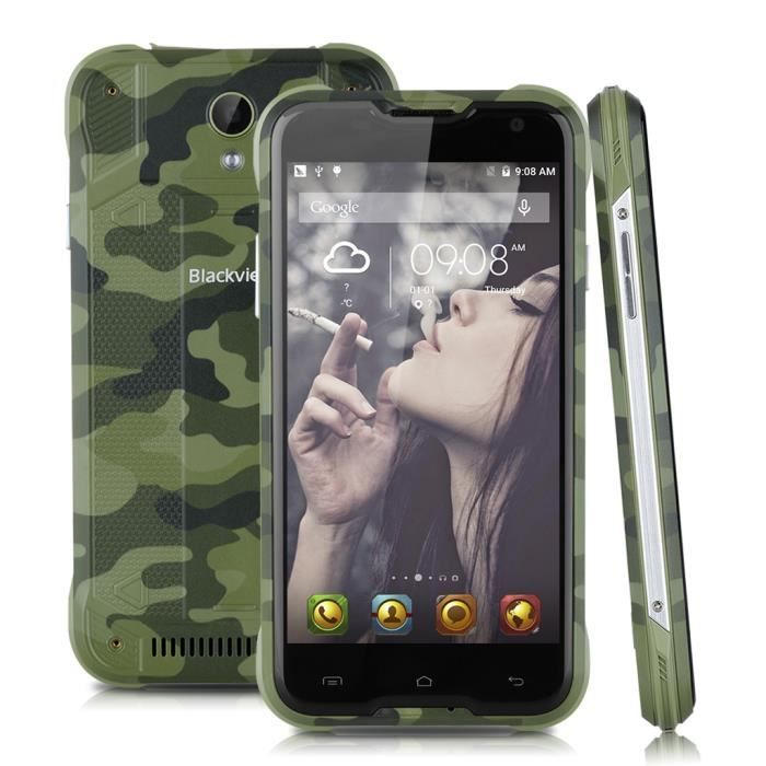Blackview BV5000 4G Smartphone 5,0 '' IP67 Etanche Anti-Poussière Antichoc MT6735P Quad Cores 1 ...