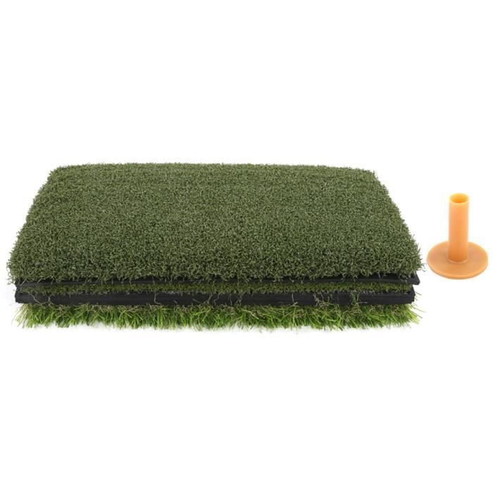 Cikonielf gazon artificiel de golf Tapis de frappeur de golf portatif Équipement d'entraînement ...