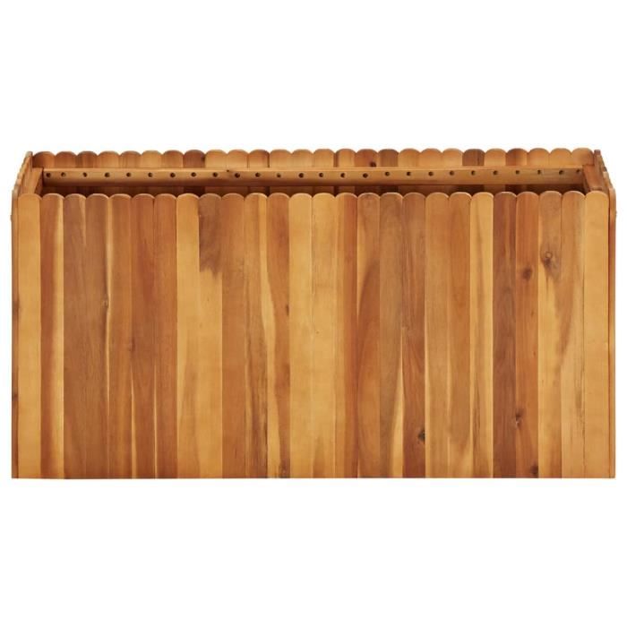 YOS Lit surélevé de jardin/cache-pots - 100x30x50 cm - Bois massif d ...