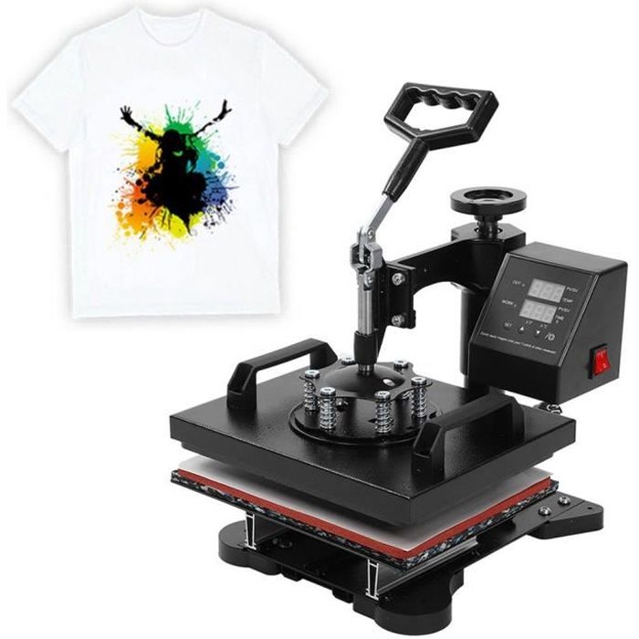 30 x 25cm 900W Presse à chaud machine imprimante transfert de chaleur ...