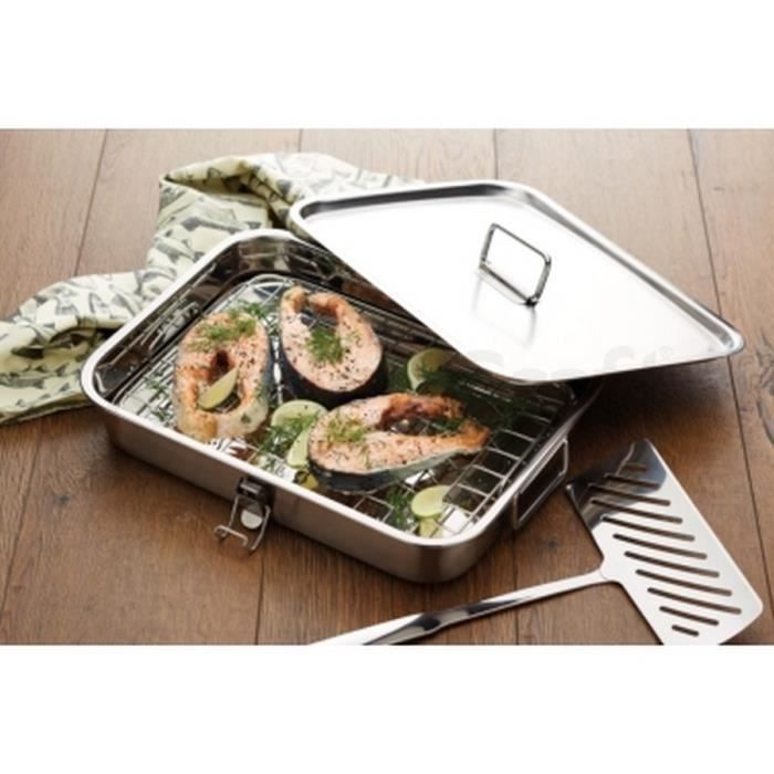 Fumoir "maison" en inox 37X27 - Cdiscount Jardin