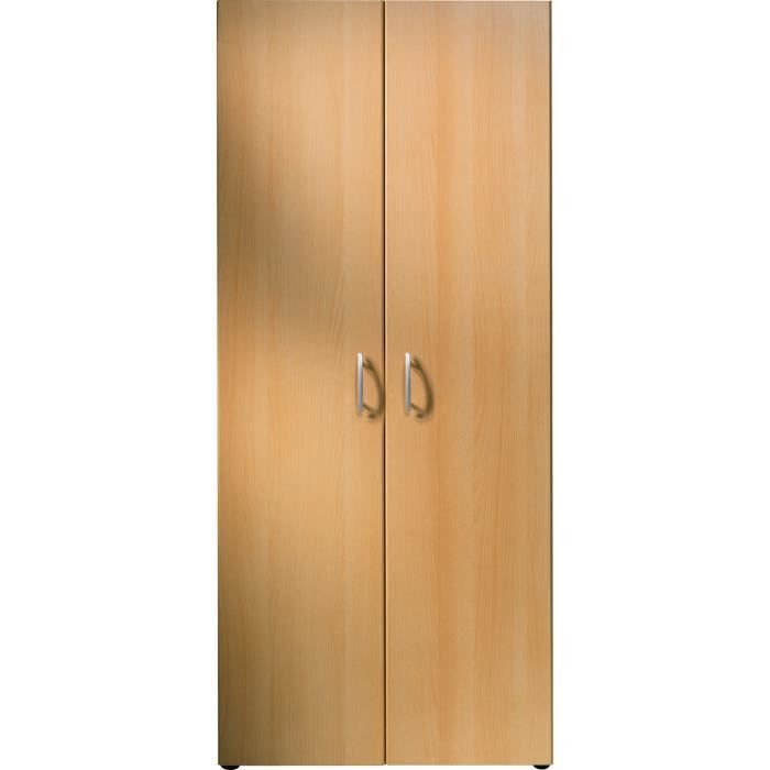 Armoire à étagères 2 portes L.70 chêne pour dressing - cellier - garage ...