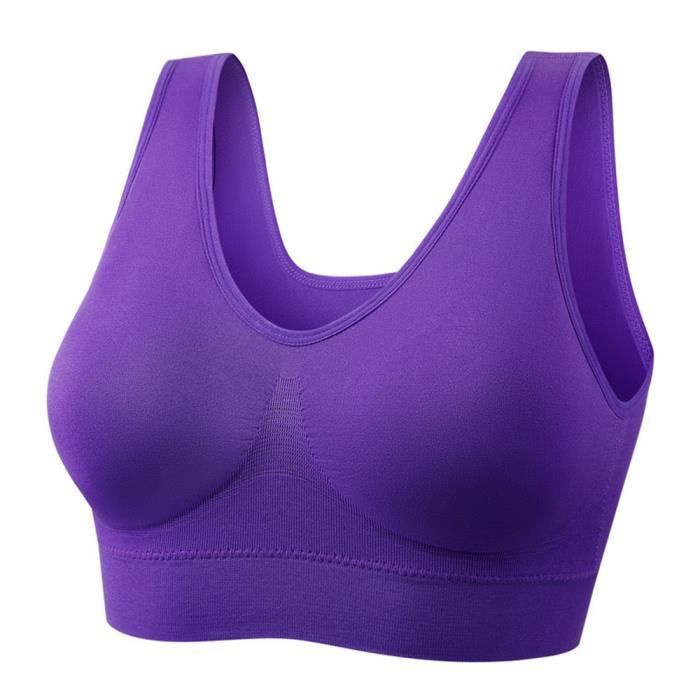 Brassière de sport Femmes, yoga, brassières de sport grande taille Bleu ...