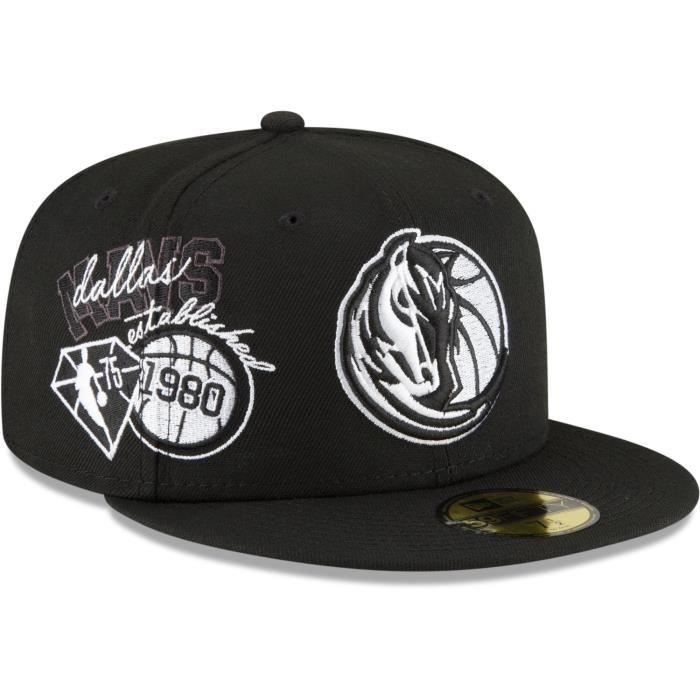 New Era 59Fifty Fitted Cap - NBA BACK HALF Black Edition - Cdiscount ...