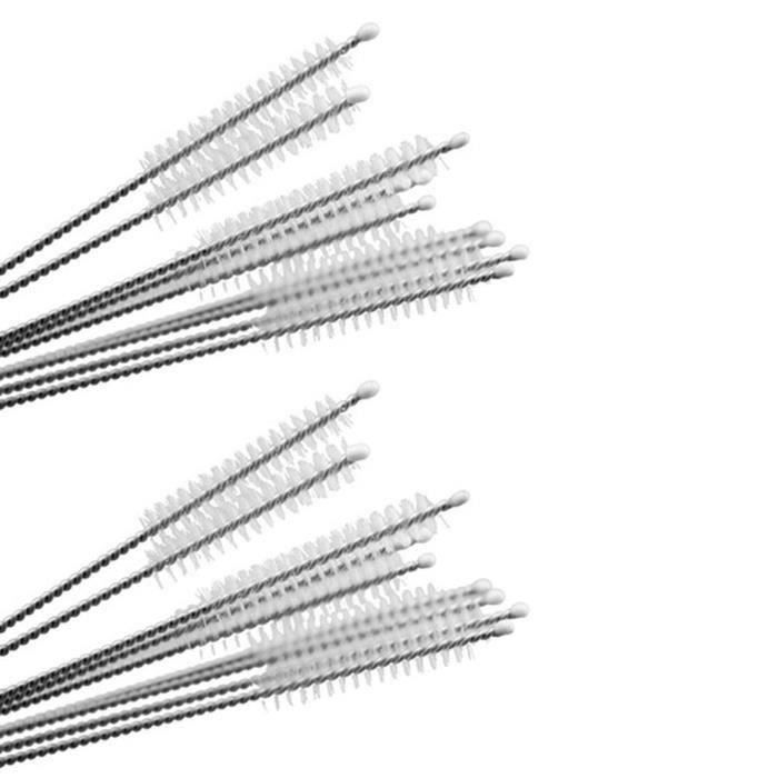 LOVE-20pcs Nylon Straw Cleaners Brush Cleaning Drinking Pipe Cleaners ...