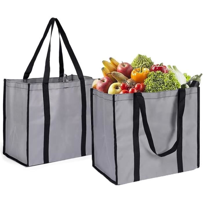 Sacs D'Épicerie Réutilisables,Grand Sac Fourre-Tout Pliable,Robuste ...