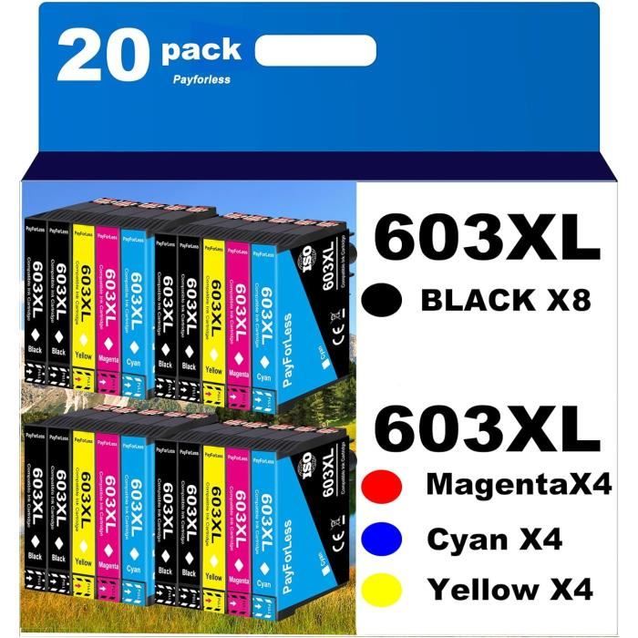 603Xl-Pour Cartouches D'Encre Epson 603,Epson 603 603Xl,Epson 603,Epson ...