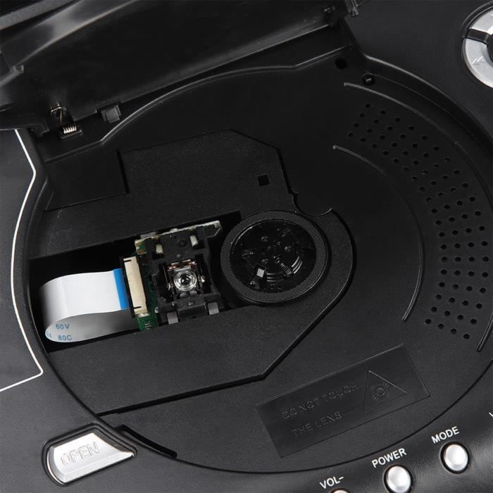 SURENHAP Lecteur DVD mobile Lecteur DVD portable 7 pouces cran pivotant ...