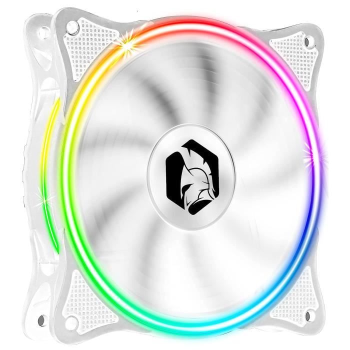 Ventilateur De Boîtier Pc Gamer 1X120Mm -Flux D‘Air Élevé -Rgb Adressable Led Pwm 3 Pins 5 Volts ...