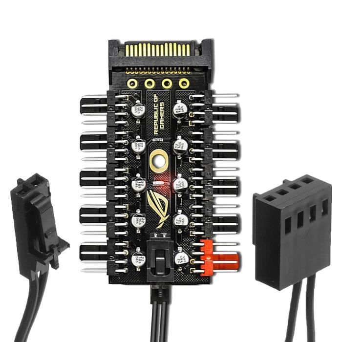 Concentrateurs Répartiteurs Pwm | Répartiteur De Ventilateur Pc 1 À 10 ...