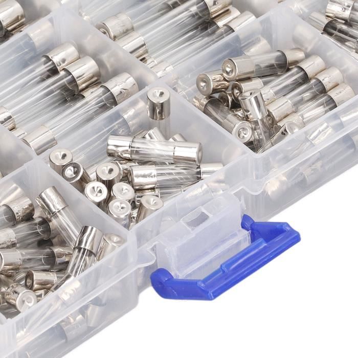 Fusibles en verre Lot De 200 Fusibles De Voiture En Verre 250 V 5 X 20 Mm 6 X 30 Mm Pour ...