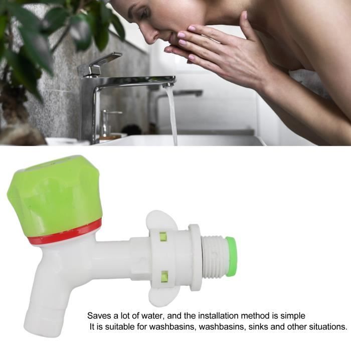 Robinet de lavabo 2 pièces robinet d'eau PPR plastique G1/2 filetage ...