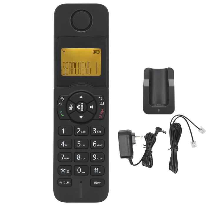 Téléphone fil de bureau extensible mains libres avec identifiant de l ...