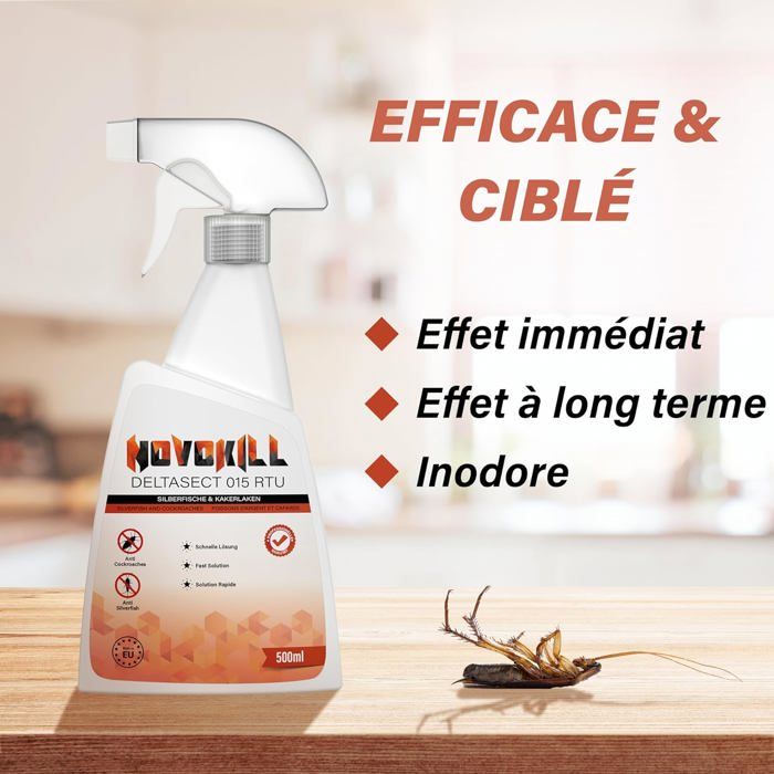 Kit Anti Cafards D asect | 1x Spray Anti-Cafards 500ml, 1x Gel Anti ...