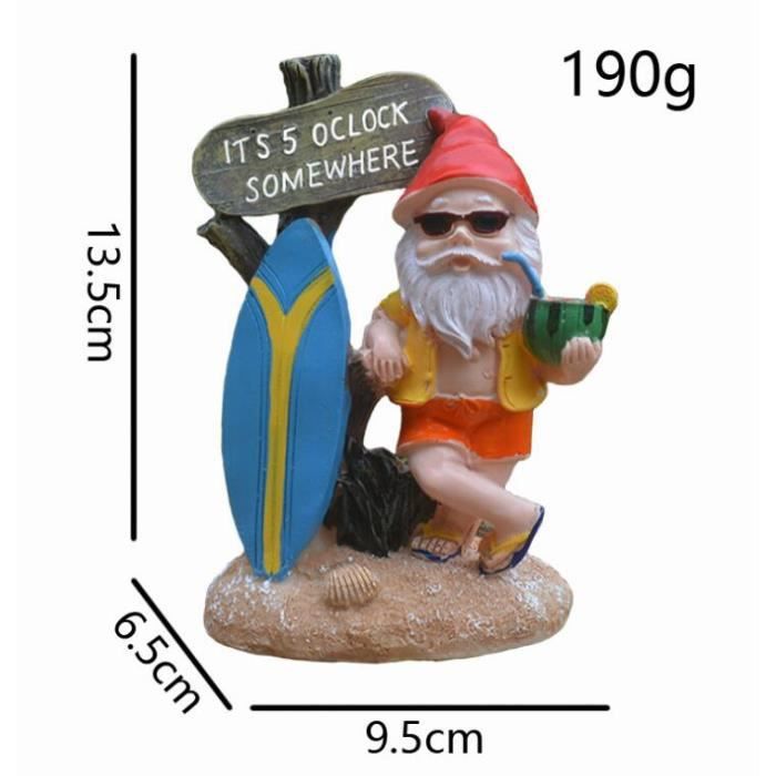 Ornements de pelouse,Méchant Gnomes,Nain de Jardin en Résine,Décoration ...