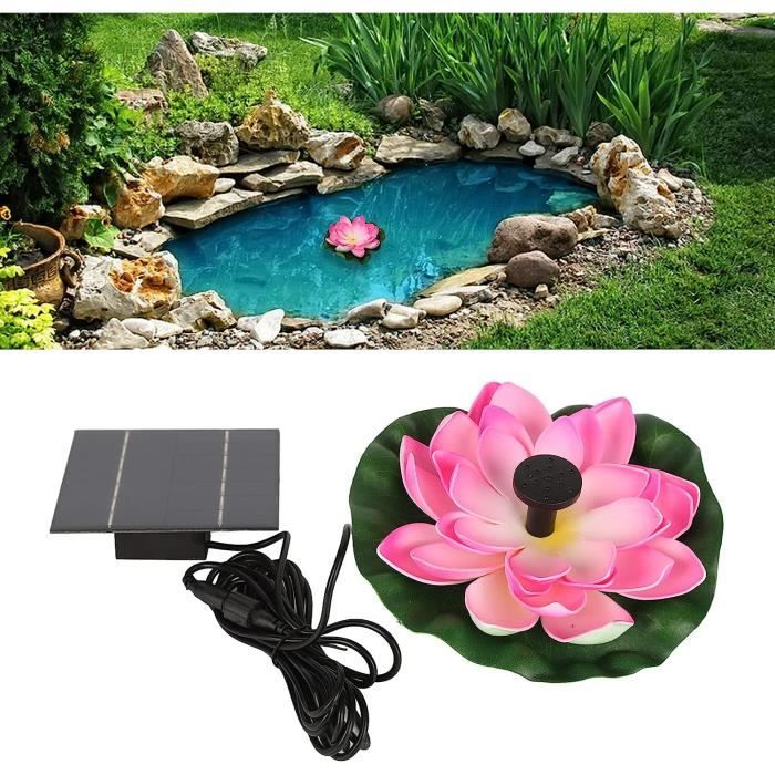 Fontaine solaire Lotus Flower pour bassin d'agrément - TRAHOO - Filtres ...