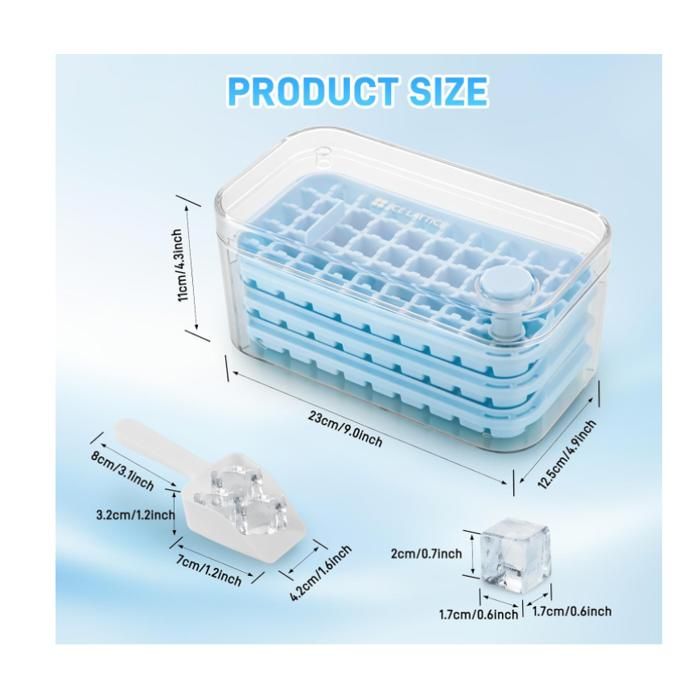 Bac a Glacons avec 150 Cubes de Glace, Glaçons Moule avec Couvercles ...