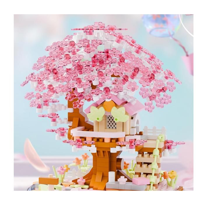 Mini Sakura Arbre Maison Construire Bloc, Arbre Sakura Kit de ...