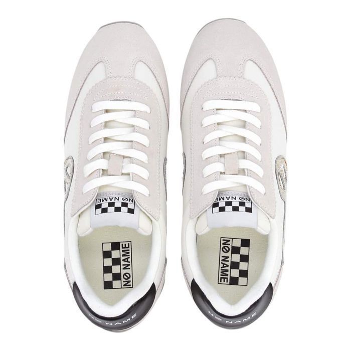 Baskets City Run Jogger Blanc - NO NAME - Homme - Cuir - Lacets - Plat ...
