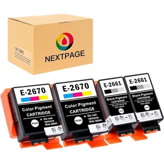 Cartouches d'encre de rechange Epson T2661 T2670 T-2661 T-2670 pour ...