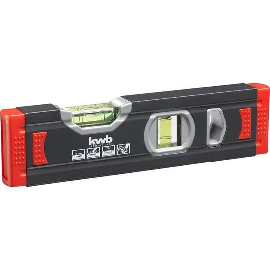 Mini niveau à bulle en aluminium de 1,0 mm, 20 cm, nivelle sécurisée ...