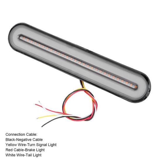 100LED 3 en 1 étanche feu arrière clignotant clignotant indicateur d ...