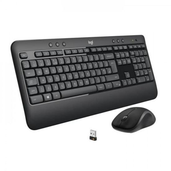 Combo clavier et souris sans fil - Logitech - MK540 - Noir 7,600000 ...