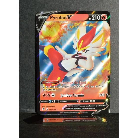 Carte Pokémon Pyrobut V 035-192 EB02 - Clash des Rebelles NEUF FR ...