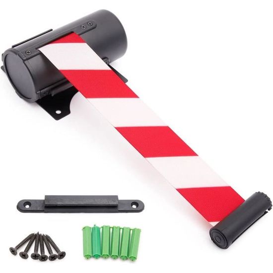 3M Bande Barrière Sécurité Fixation Mural Ruban Retractable Affichage ...