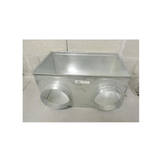 Plenum a sortie lateral, 2 piquages diam 200mm, pour graixcd et gmi 600 ...